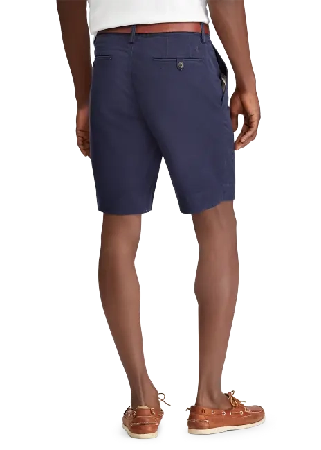 9-Inch Stretch Classic Fit Chino Short in Navy | Ralph Lauren® HK