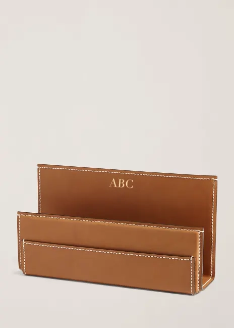 Brennan Leather Letter Rack in undefined | Ralph Lauren® HK
