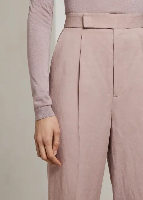 Evanne Linen-Blend Pant in undefined | Ralph Lauren® HK Evanne Linen-Blend Pant in undefined | Ralph Lauren® HK